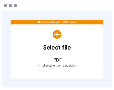 AI quiz maker from PDF | Get 100s questions | dende.ai
